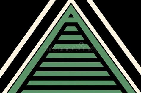 Triangular Pattern Created By Three Parallel Lines With Each Line