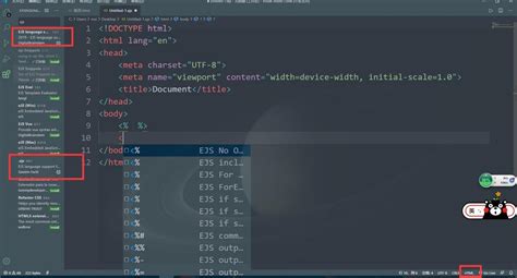 Visual Studio Code Vscode中编写ejs文件问题 Segmentfault 思否