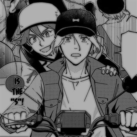 An Anime Scene With Two People On A Motorcycle And One Person Wearing A