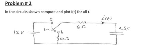Solved Problem 2 In The Circuits Shown Compute And Plot