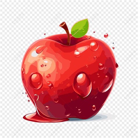 빨간 사과만화상표클립 아트 Png 일러스트 무료 다운로드 Lovepik