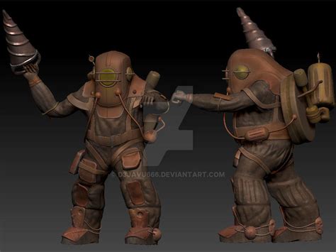 Big Daddy Rosie From Bioshock By D3javu666 On Deviantart