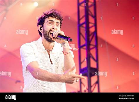 Indio Usa 21st Apr 2023 Singer Teo Mateo Arias During The Coachella Music Festival At
