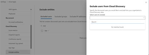 exclude users from cloud discovery data microsoft community hub