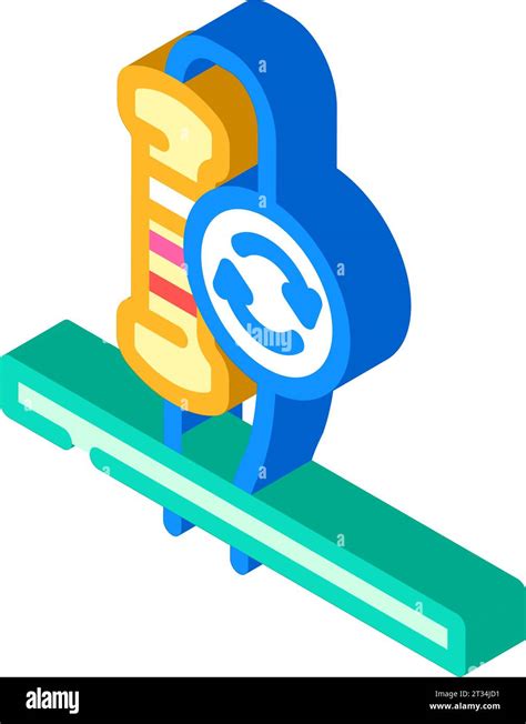 Resistor Replacement Electronics Isometric Icon Vector Illustration