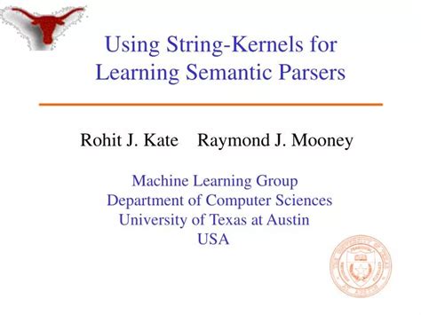 PPT Using String Kernels For Learning Semantic Parsers PowerPoint
