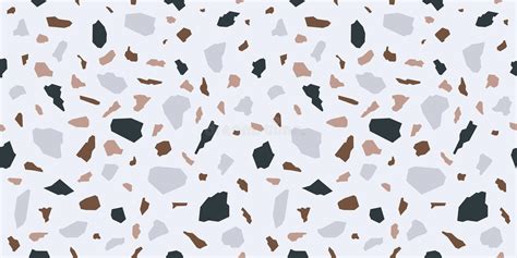 Terrazzo Seamless Patterns Stock Vector Illustration Of Marble 265770825