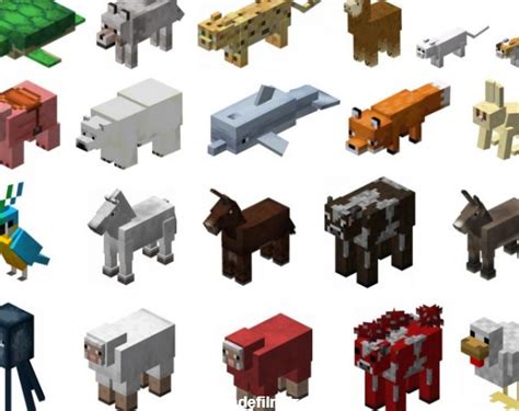 عکس حیوانات ماینکرافت