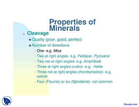 Properties Environmental Geology Lecture Slides Docsity