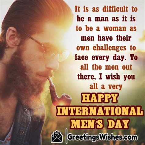International Mens Day Wishes Messages 19 November Greetings Wishes