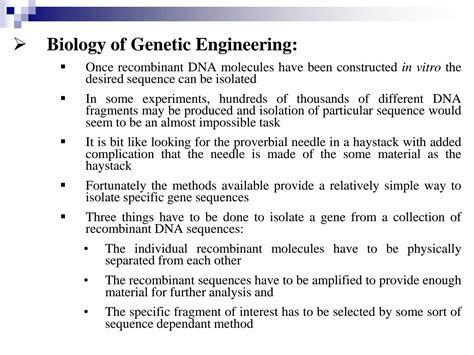 Solution Biology Of Genetic Engineering Studypool