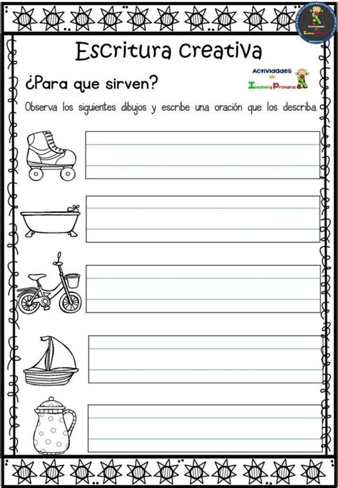 Trabajamos la expresión escrita y escritura creativa Escritura