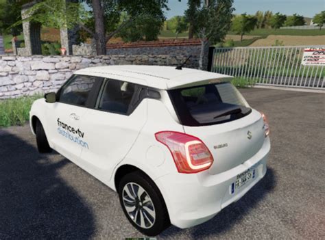 FS19 Suzuki Swift 2018 France TV Distribution v 1 0 0 0 Cars Mod für