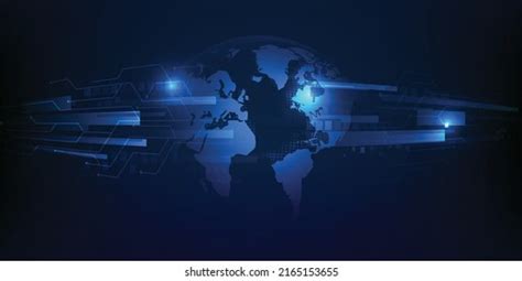 Vector Illustration World Digital Communication Innovation Stock Vector