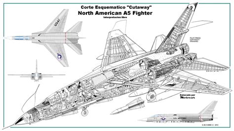 Cutaway Of The North American Nr 349 Retaliator Concept It Was A Three