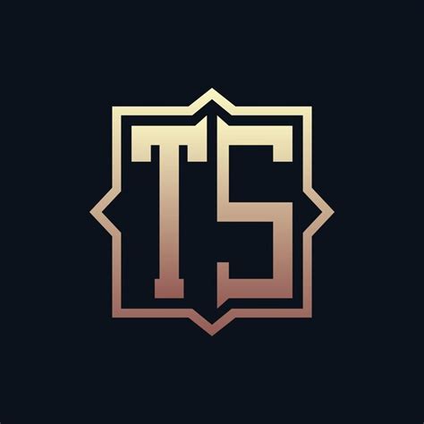 Luxus Initial Ts Monogram Logo Design Elegant Emblem Letter Ts Logo
