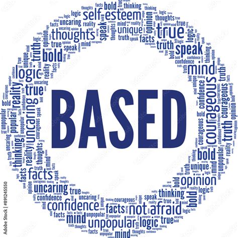 Based Word Cloud Conceptual Design Isolated On White Background Stock