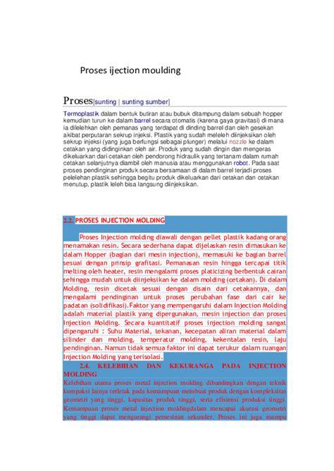 Doc Proses Ijection Moulding