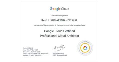 Rahul Khandelwal On Linkedin Professional Cloud Architect • Rahul