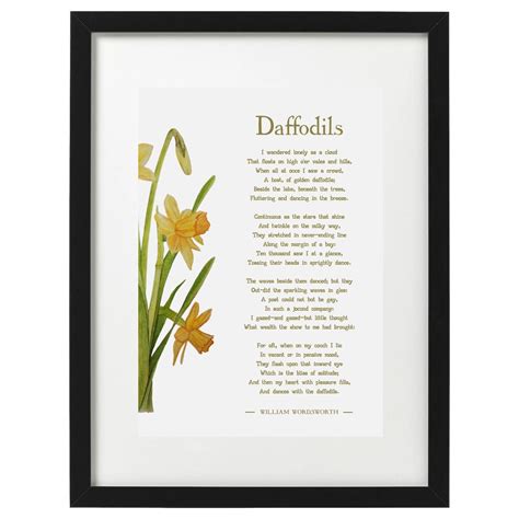 William Wordsworth Daffodils Words
