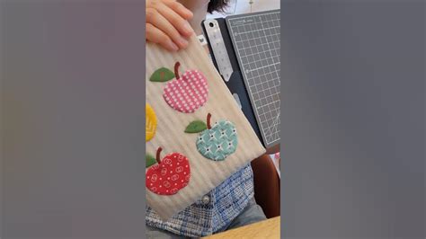 애플커버quilthandmade 핸드메이드 손바느질 퀼트 Youtube