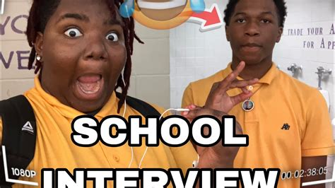 School Interview Must Watch 😂 Youtube