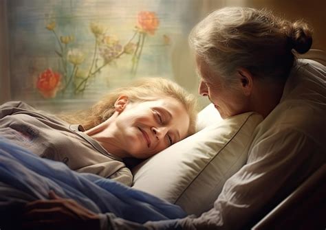 Premium Ai Image A Caregiver Providing Endoflife Care To A Terminally