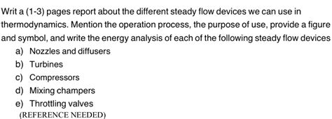 Solved Writ A Pages Report About The Different Steady Chegg
