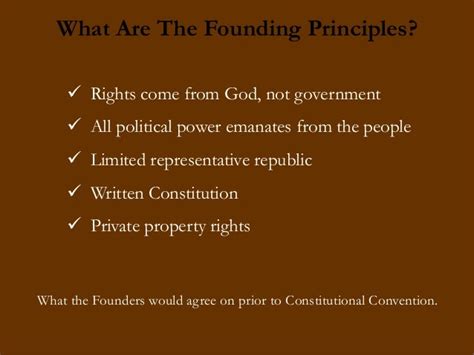 Founding Principles