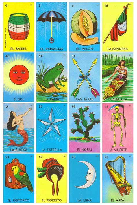 Printable Loteria Cards Pdf Printable Blank World Modern History