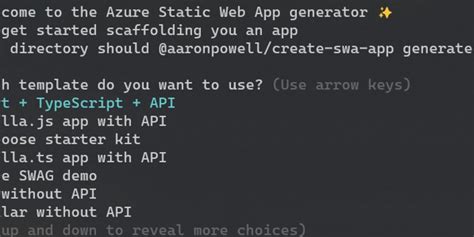 Scaffolding Static Web Apps DEV Community