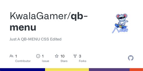 Github Kwalagamerqb Menu Just A Qb Menu Css Edited