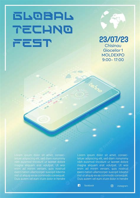 Premium Vector Technology Banner Template Poster