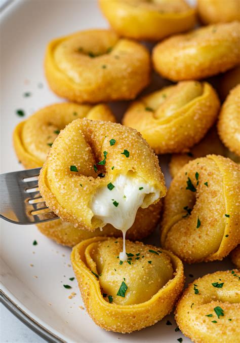 Crispy Parmesan Fried Tortellini Cravingdish