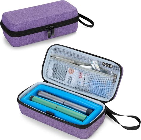 Bafaso Insulin Cooler Travel Case With An Ice Pack Holds 2 Pens Or 6