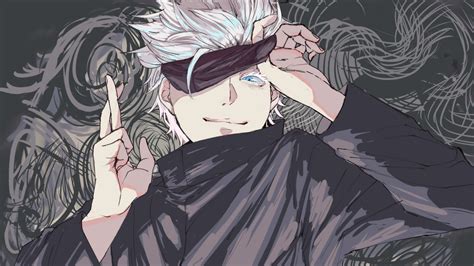 Satoru Gojo HD School Uniform White Hair Blue Eyes Satoru Gojo HD