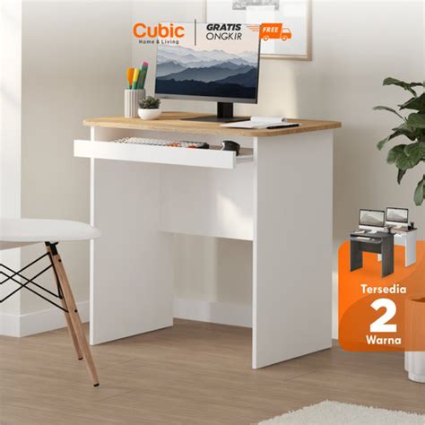 Promo Cubic Meja Komputer Modern Meja Kerja Rumah Minimalis Yagi Ct Phantom Oak Kab