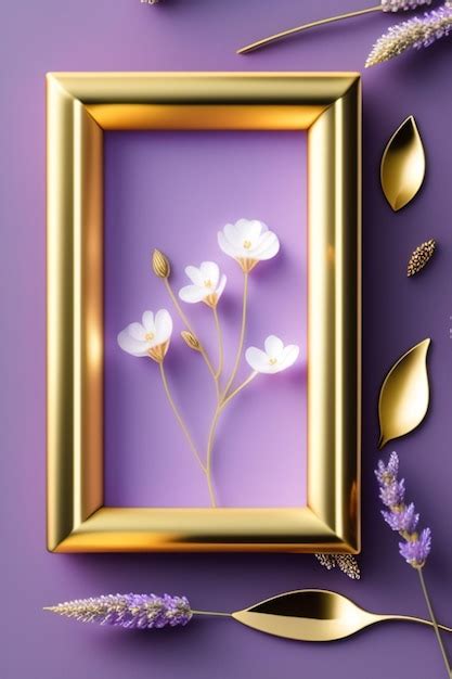 Premium Ai Image Small Lavender Flowers