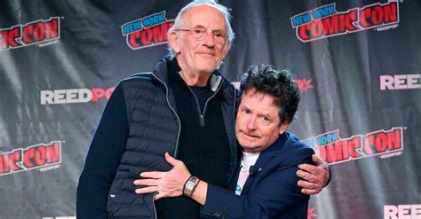 Video El Emotivo Reencuentro Del Dr Emmett Brown Y Marty Mcfly En La