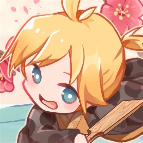 𝘭𝘦𝘯 𝘱𝘫 𝘴𝘦𝘬𝘢𝘪 Vocaloid characters Cute anime wallpaper Anime chibi