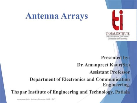 E Content 2 Intro To Antenna Arrayspptx