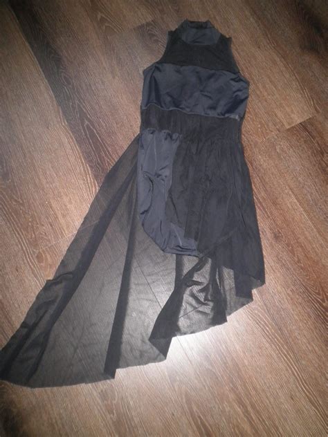 Sa Preloved Solo Balera Black Mesh Half Skirt Costume Size Sa Minor