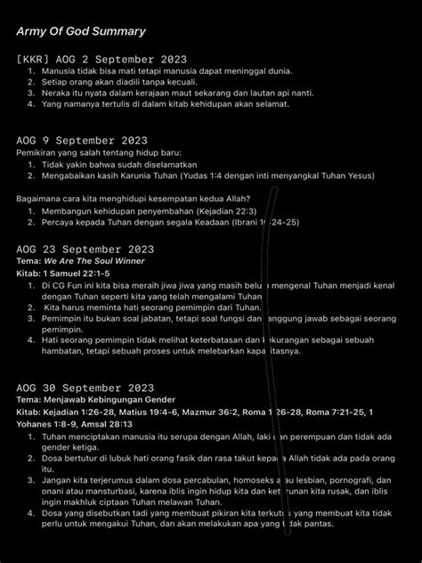 Army Of God Summary Pdf