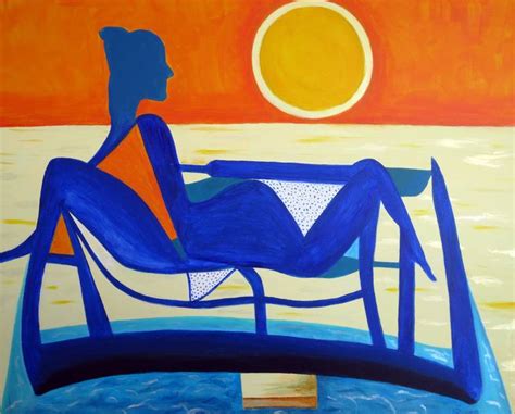 Sunbath Painting By Jose Antonio Rivero Saatchi Art
