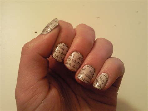 How To Do Newspaper Nails Step By Step