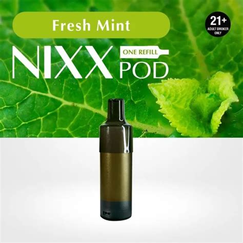 Vape Nixx Pod E Liquid 27ml Fresh Mint Lazada Ph