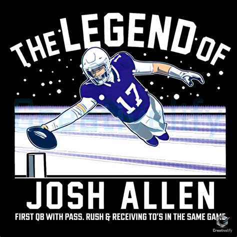 The Legend Of Josh Allen Buffalo Bills Png CreativeLify