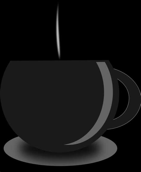 Download Steaming Coffee Cup Silhouette
