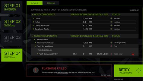 Unable To Flash Jetson Using Sdk Manager Jetson Agx Orin Nvidia Developer Forums
