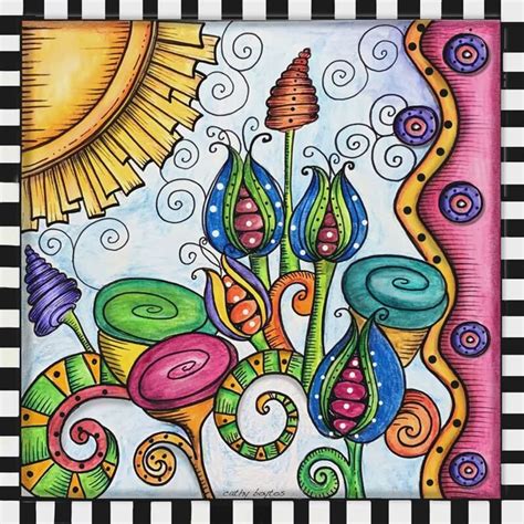 Whimsical Zentangle Inspired Art — The Triangle Tangle Art